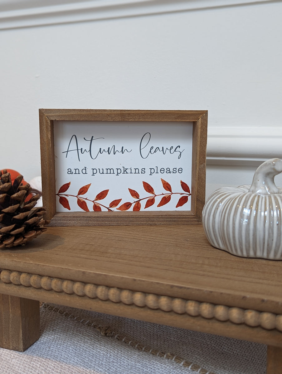 Mini Rectangular Autumn Plaques – Homestyle89